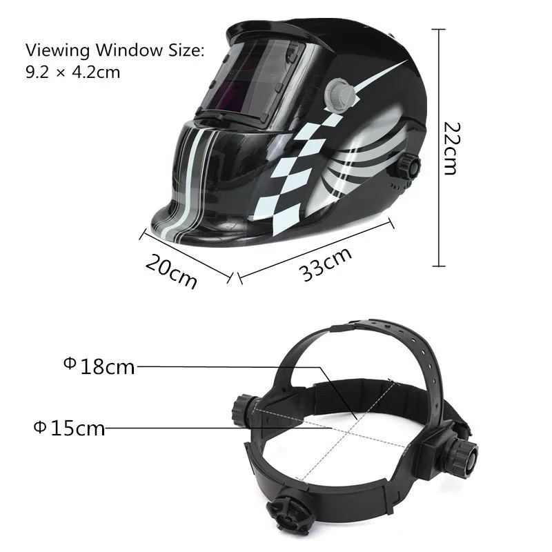 Racing Track Auto Darkening Welding Helmet Solar Welders Mask Anti ...