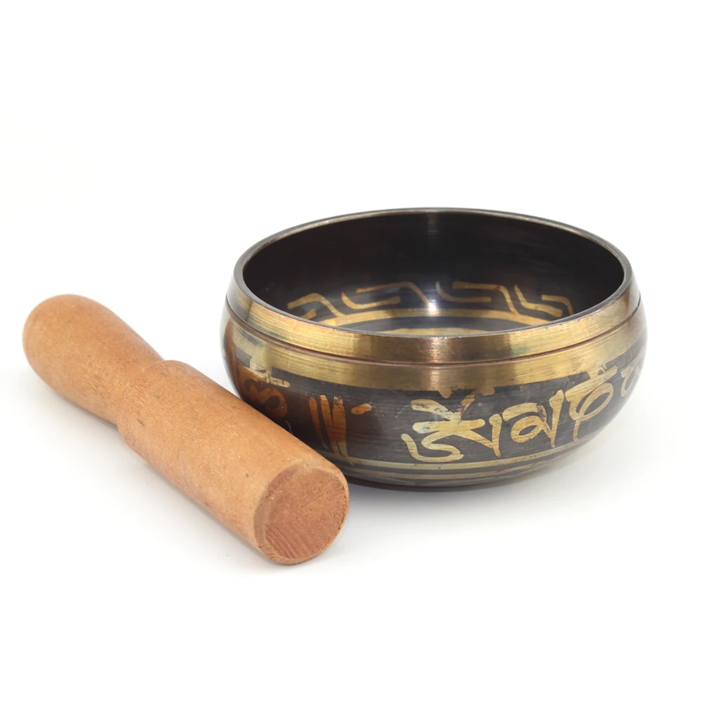 Tibetan Bell Metal Buddhist Singing Bowl Home Decoration Unique Musical ...