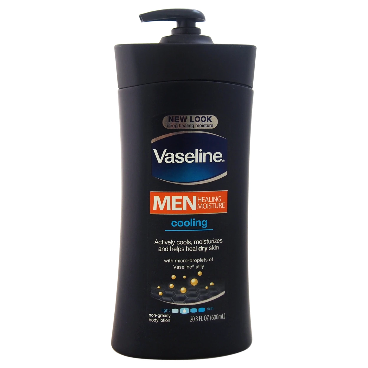 Vaseline Men Healing Moisture Cooling Lotion For Dry Skin By Vaseline For Men 203 Oz Body