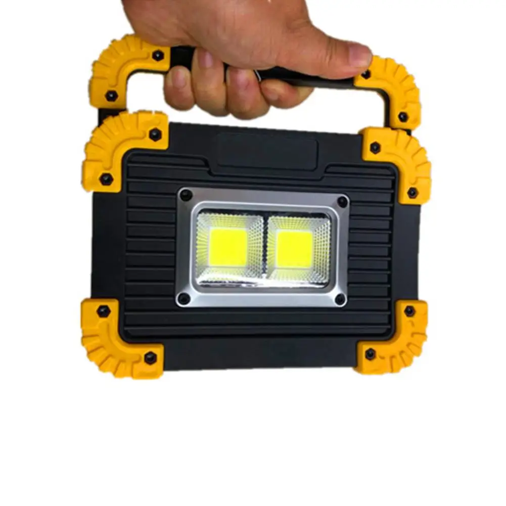 COB USB Rechargeable Work Lamp Floodlight 20W Portable Searchlight ...