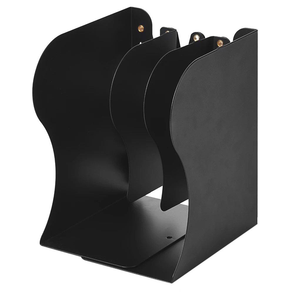 Retractable Bookends Metal Book Ends Decorative Binder Holder Organizer ...