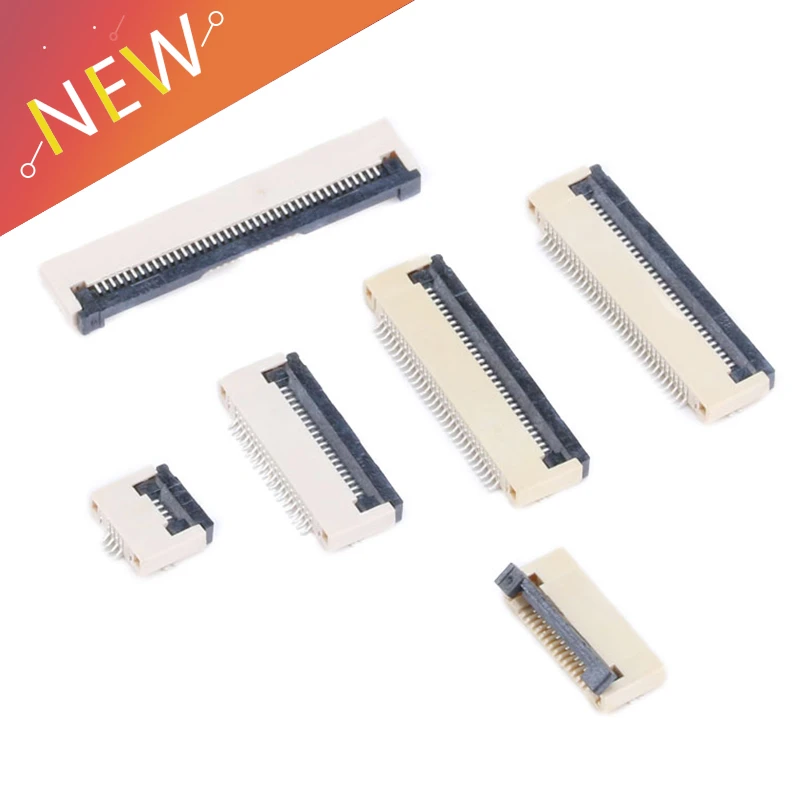 10pcs Ffc/fpc Connector Flat Cable Socket 0.5mm Adapter 4/5/6/8/9/10/12 ...