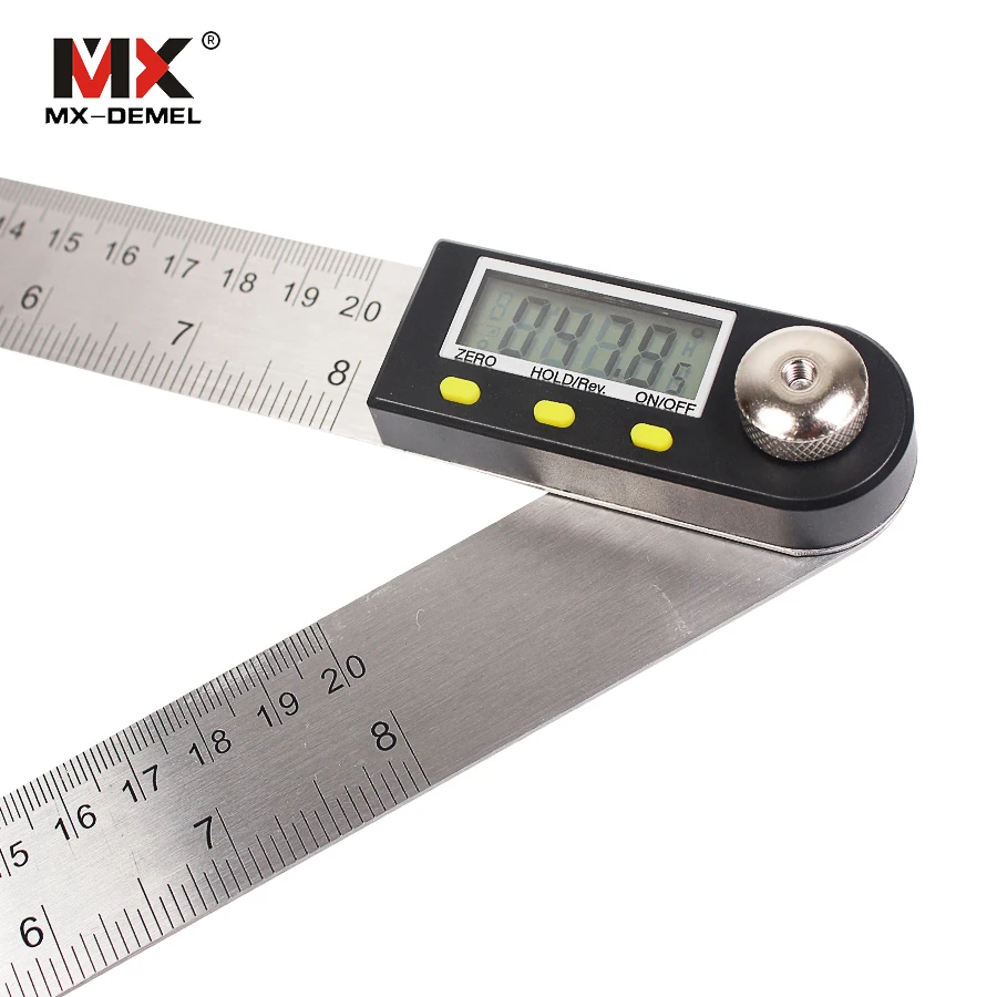 200mm Digital Protractor Inclinometer Goniometer Level Measuring Tool ...