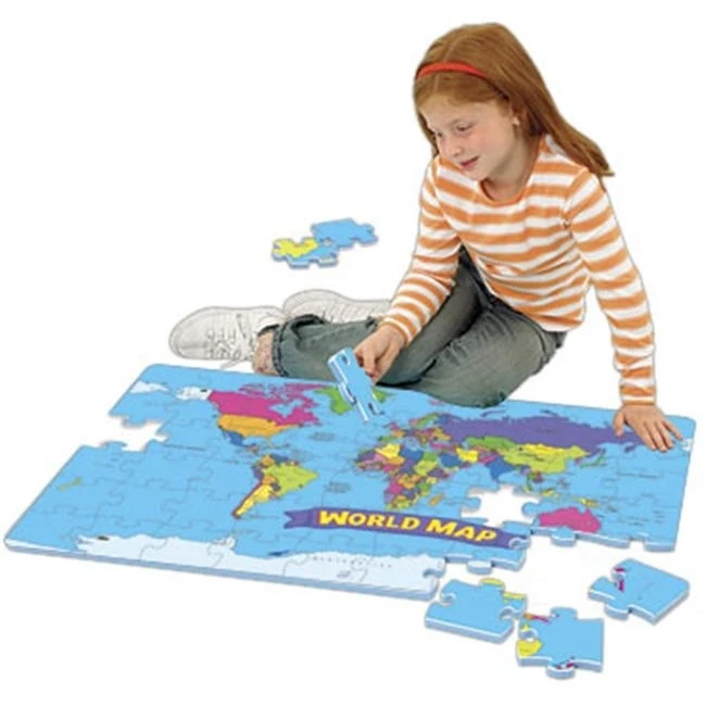 EDUCATIONAL INSIGHTS EI 4810 WORLD FOAM MAP PUZZLE| | - AliExpress