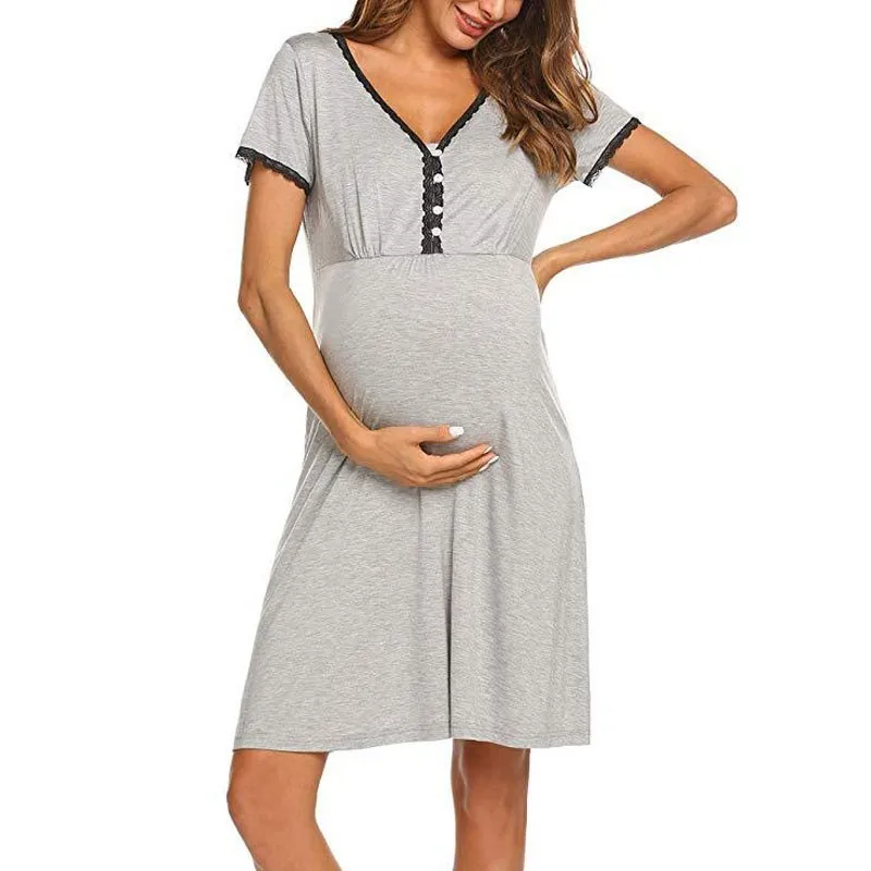 Ropa de lactancia materna para mujer, vestidos de embarazo, vestido de ...