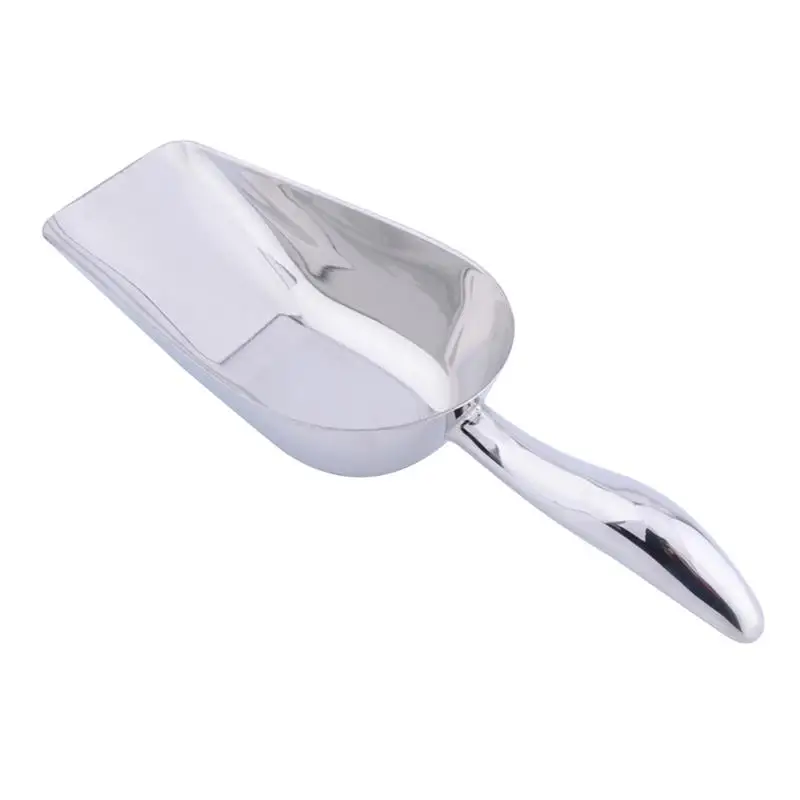 11 Inch Metal Scoop Stainless Steel Ice Scoop - 11 Inch Flat Bottom ...