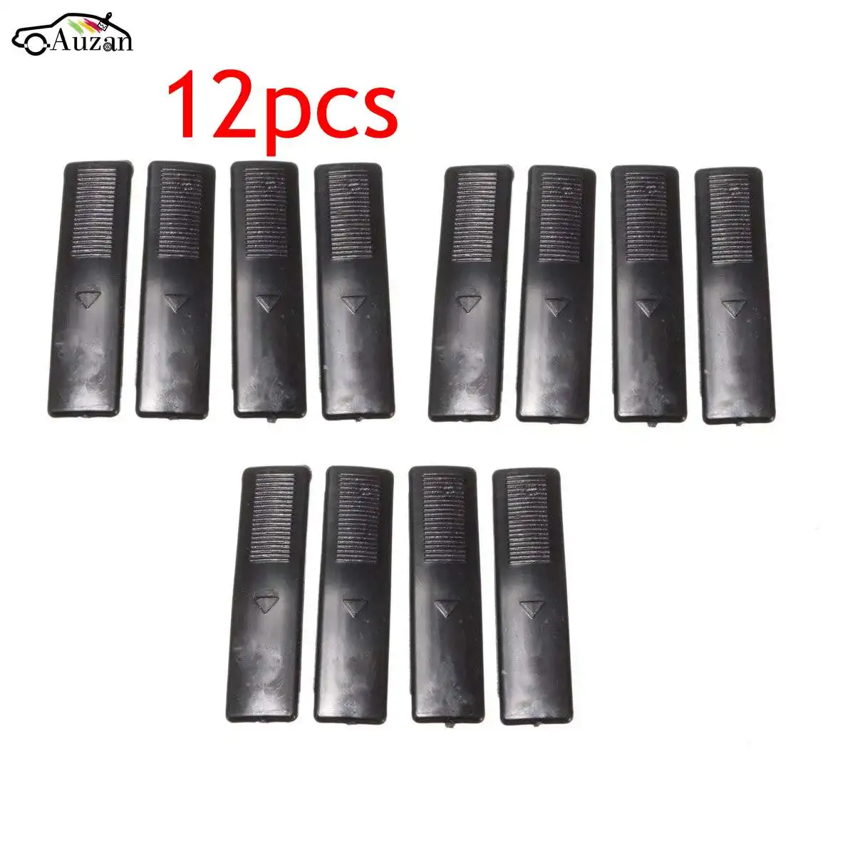 12PCs-GJ6A505A1-Roof-Rail-Clip-Rack-Moulding-Cover-Replacement-Black ...