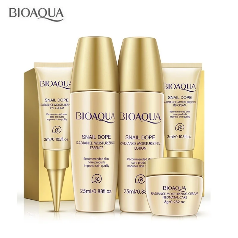 Aliexpress.com : Buy 5Pcs/Set BIOAQUA Snail Makeup Skin care Kits ...