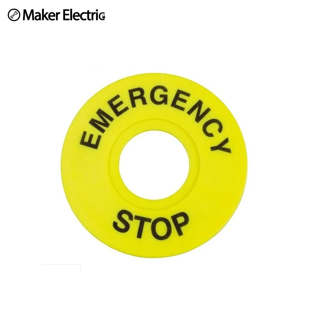 Red Right Red Mushroom Cap 1NO 1NC DPST Emergency Stop Push Button ...
