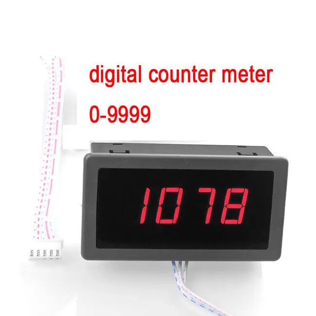 Intelligent digital led display counter electronic counter 0 9999 panel ...