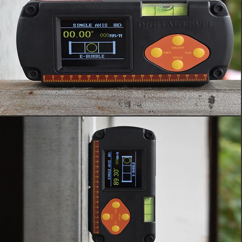 Digital Protractor Inclinometer Dual Axis Level Measurebox Angle Ruler ...