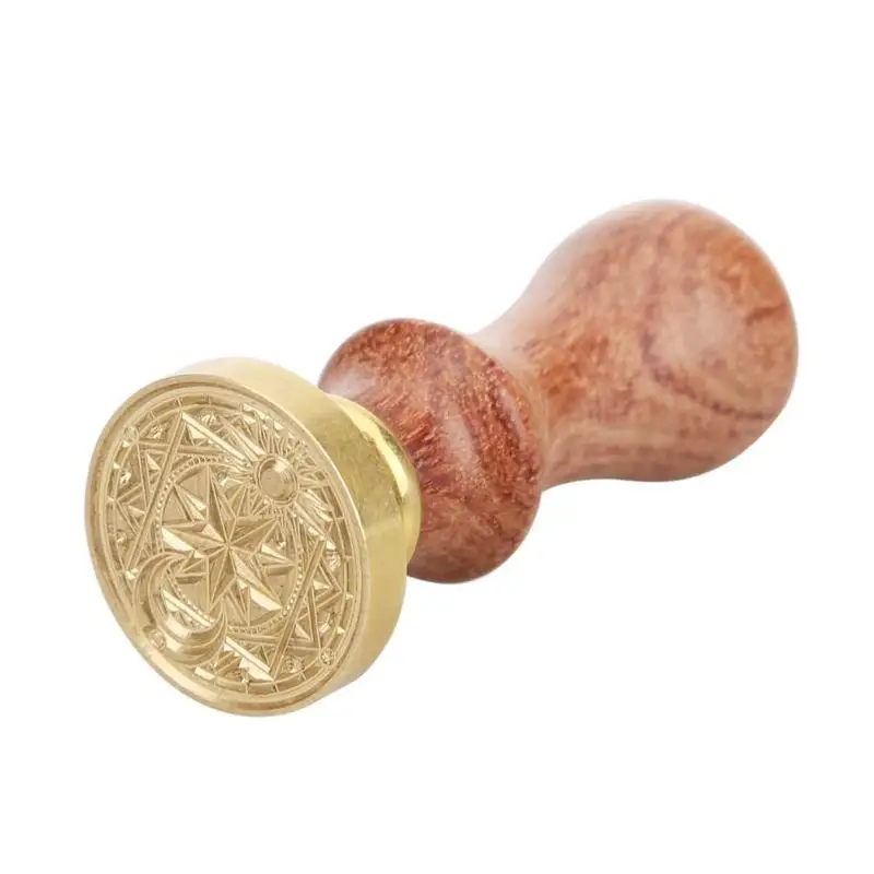 Wax Seal Handle - Retro Wooden Handle with Metal Screw in 2 Designs ...