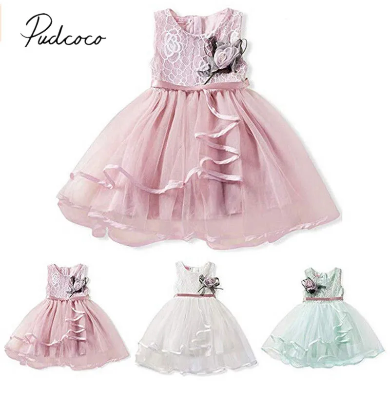 Flower Party Dress Kids Brand | Girl Party Tutu Flower Dress | Dress ...