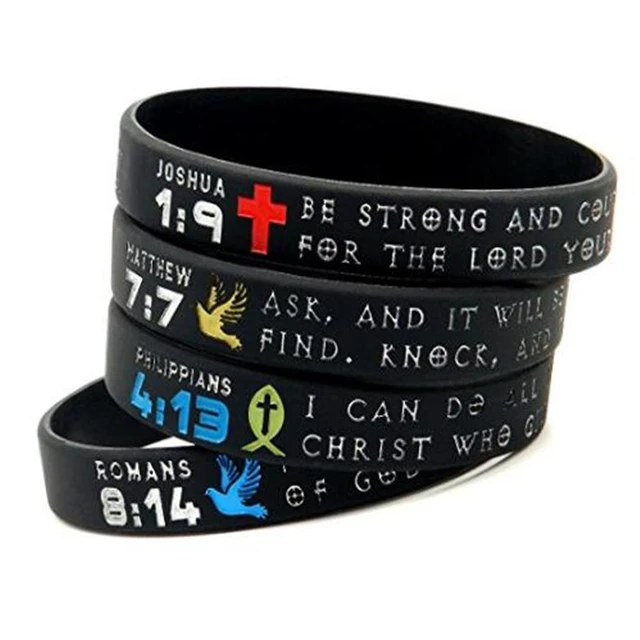 Bible Verse Wristbands Lord's Guidance, 60% OFF