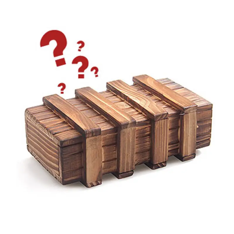 Puzzle Box Wood Magic Tricks Wooden Educational Box Chinese Classic ...