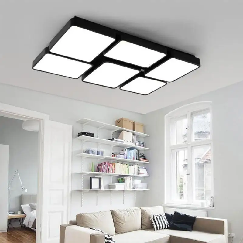 Home Office Led Panel Light study Large Rectangular Led Ceiling Lamp ...