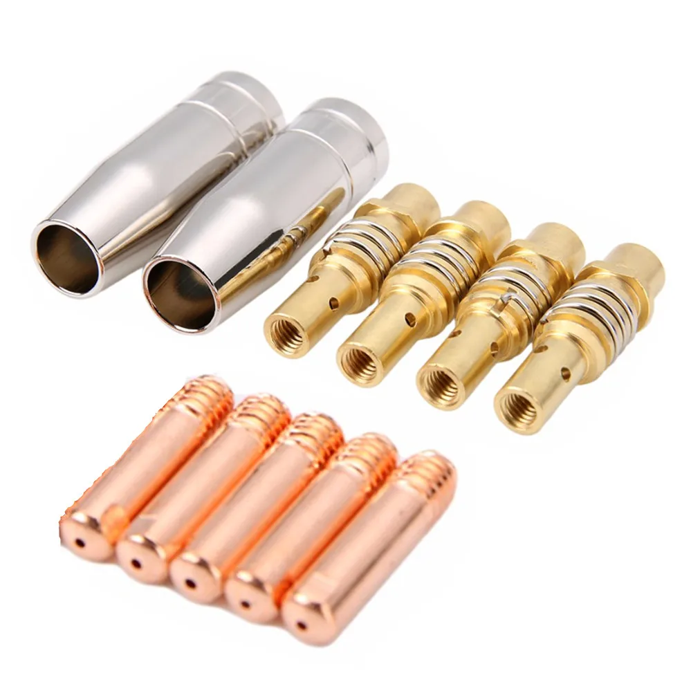 11pcs Mayitr MIG Welding Nozzle Durable Welder Torch Nozzles Tip Holder