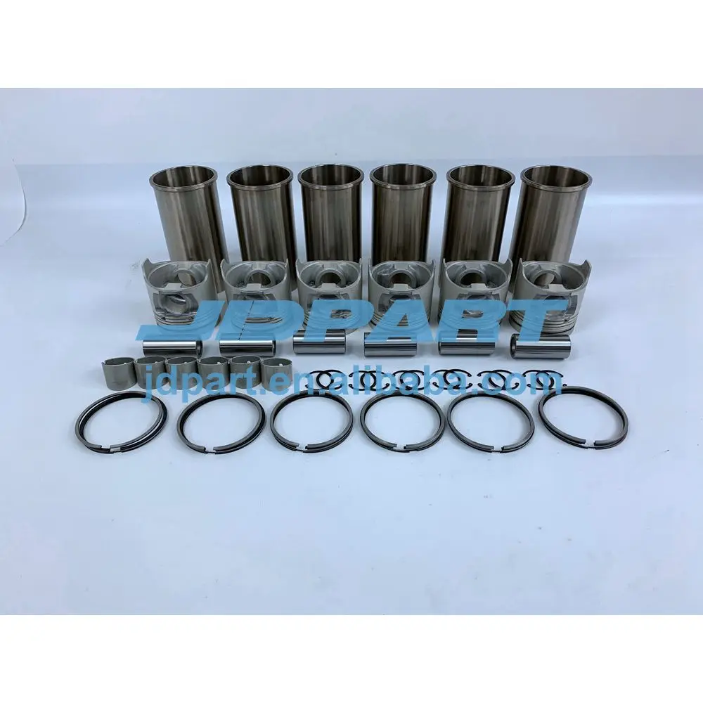 D1146 Cylinder Engine Liner Kit With Piston Rings Liner Piston For ...