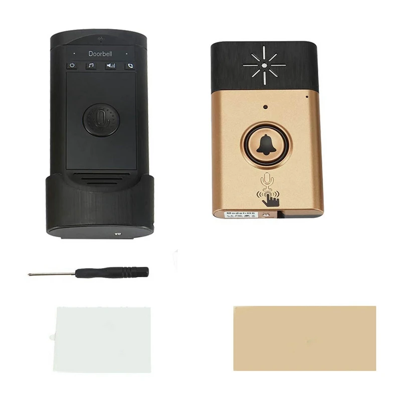 Wireless Intercom Doorbell, Voice Two-Way Portable Walkie-Talkie ...