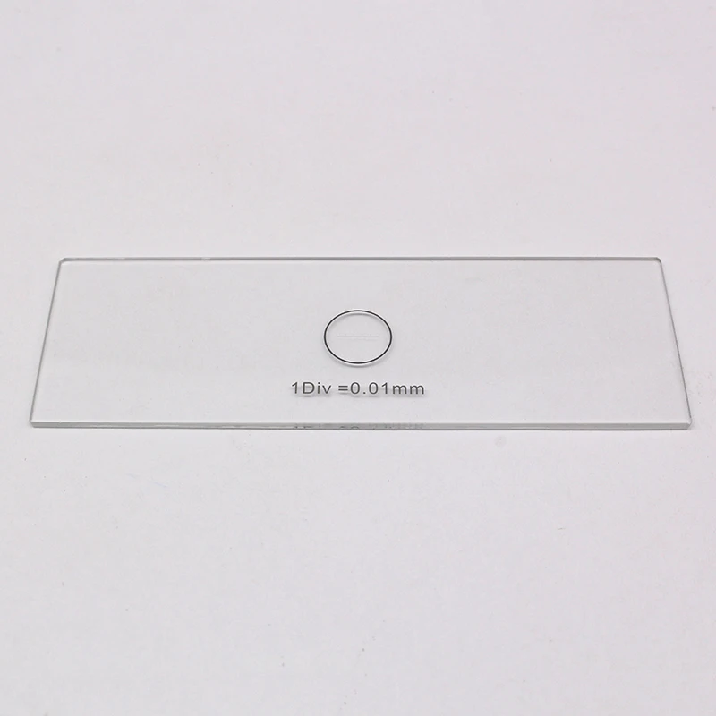 Microscope Stage Micrometer DIV 0.01 mm Reticle Ruler Slide Scale ...
