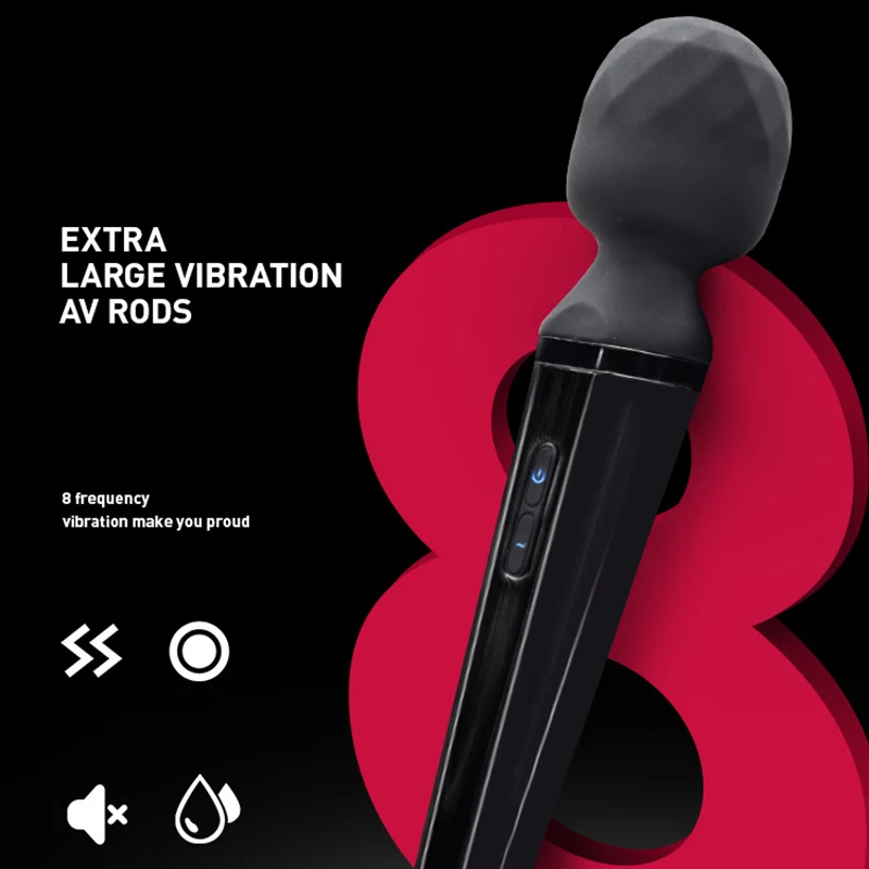 Aliexpress.com : Buy 8 Speed Silicone Huge Microphone Mute Vibrator AV ...