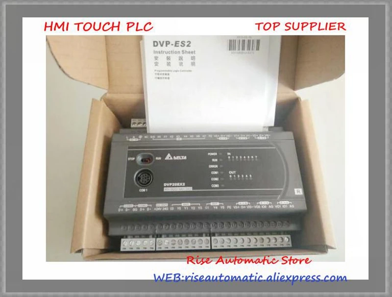 DVP20EX200R New Original PLC EX2 Series 100 240VAC 8DI 6DO Relay Output ...