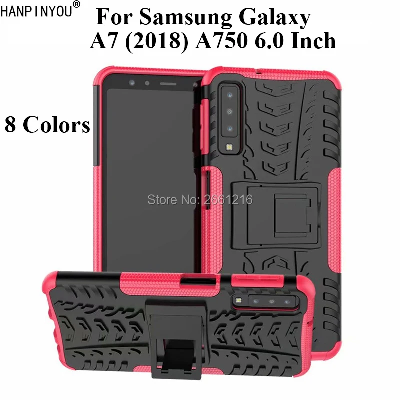 For Samsung Galaxy A7 (2018) A750 6.0" Dazzle Shockproof Soft Silicone ...
