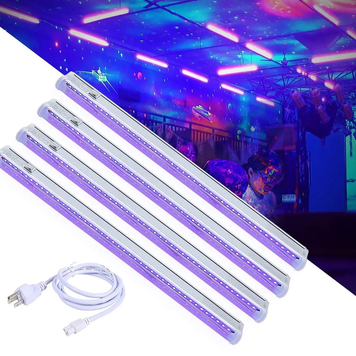 Portable 6W UV LED Light Fixture Black Light Lamp Ultraviolet Curing ...