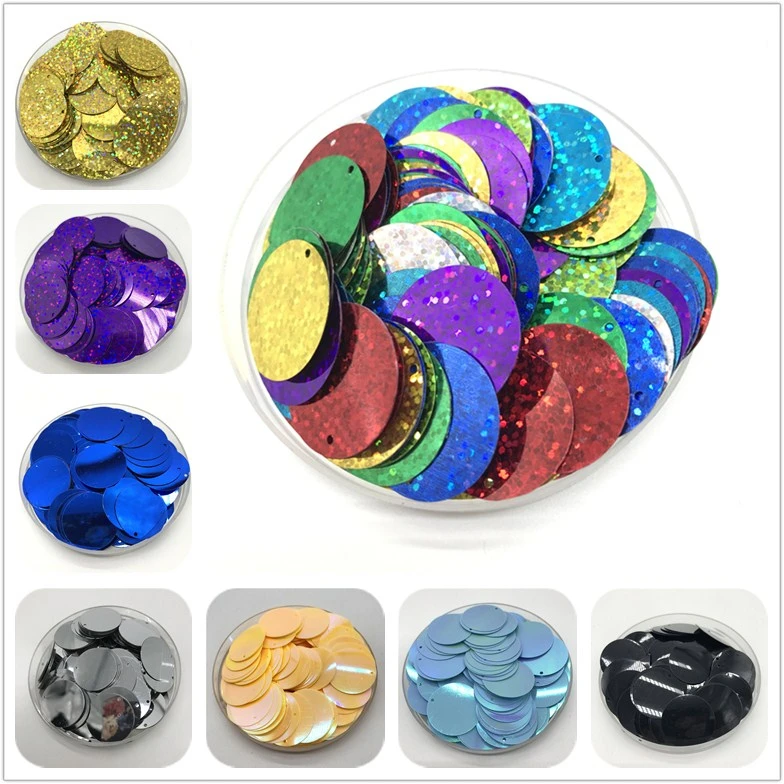Sequin Pvc Flat Round Loose Sequins | Large Round Sequins Loose ...