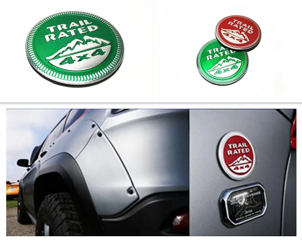1Pcs Emblem Car SUV Sticker Trail Rated 4X4 For Body Rated Wrangler ...
