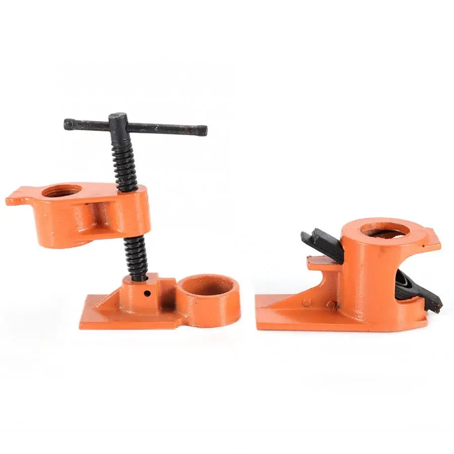 Heavy Duty 1 inch Pipe Clamp Jaws Vise Fixture Set Woodworking Tool Kit ...