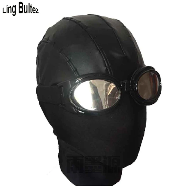 Ling Bultez High Quality Newest Spider Man Noir Mask With Glasses Black ...