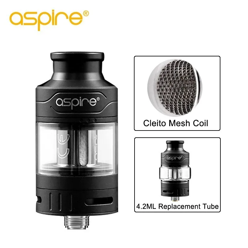 E Cigarette Vaporizer Aspire Cleito Pro Tank 3ML Capacity Standard Vape ...