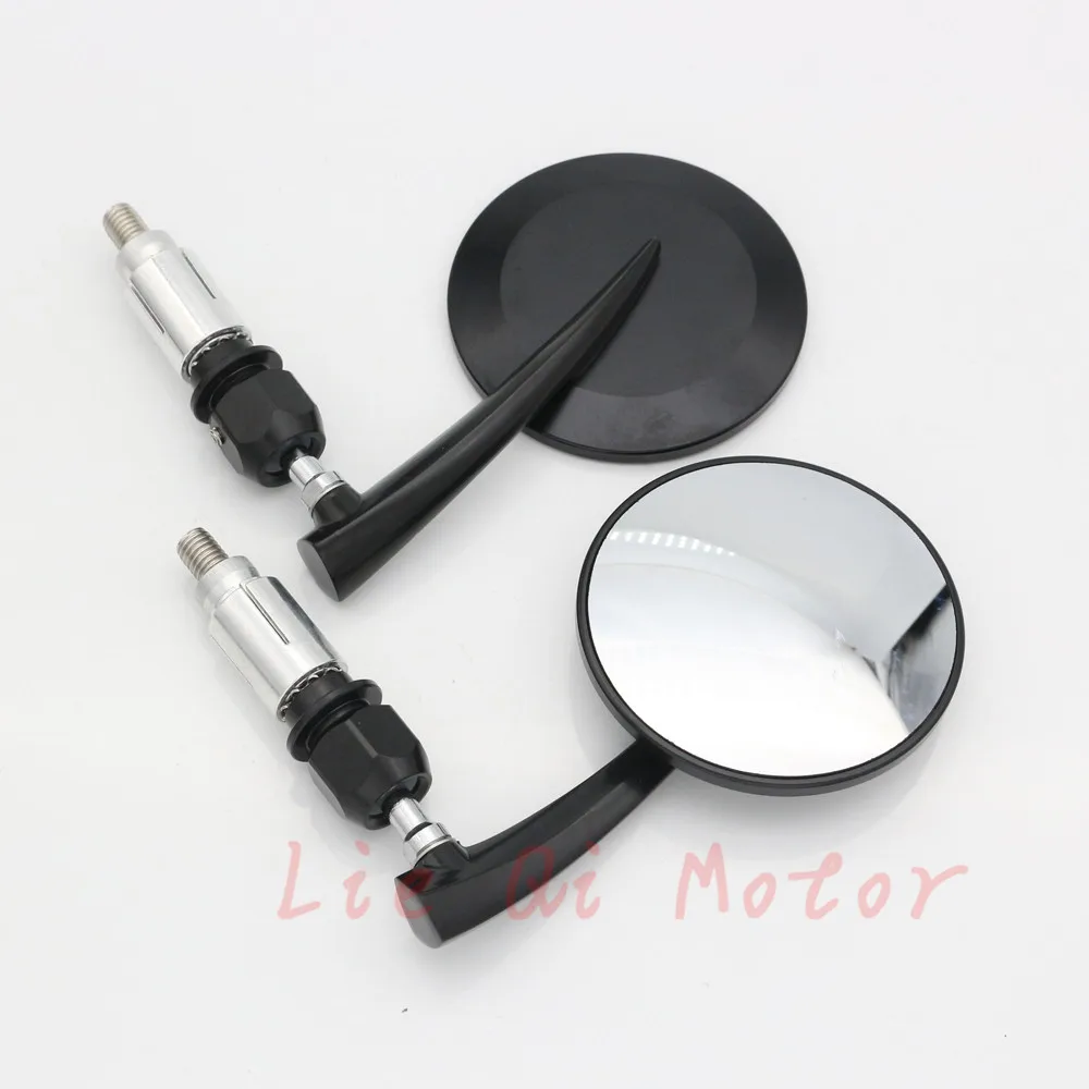22mm 7 8 Universal Motorcycle Handle Bar End Rearview Side Mirrors For