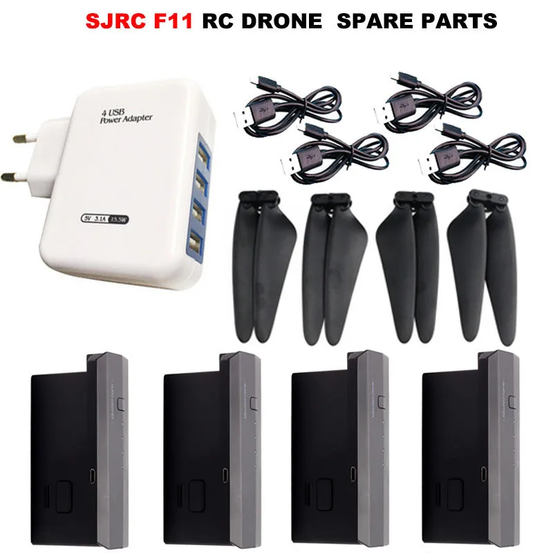 11.1V 2500Mah Lipo แบตเตอรี่ใบพัดใบพัดสำหรับ SJR/C SIRC F11 Drone โดรน ...