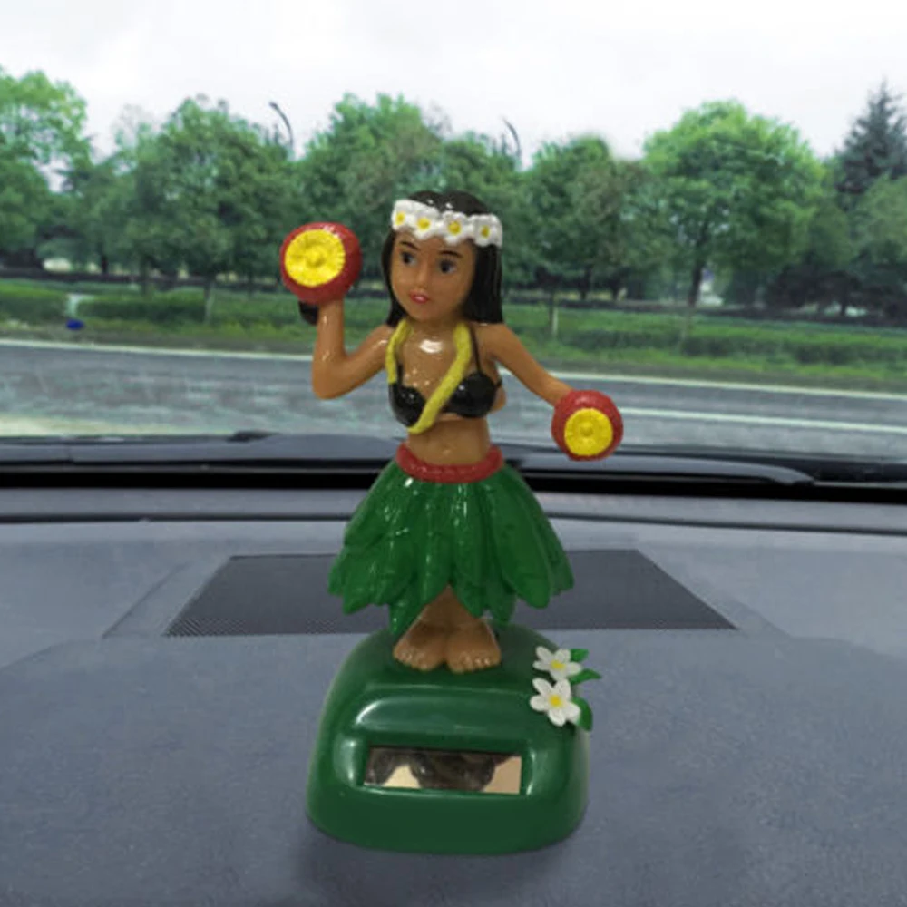 Hawaii Girl Solar Powered Dancing Animated Dancer Toy DIY Crafts ...