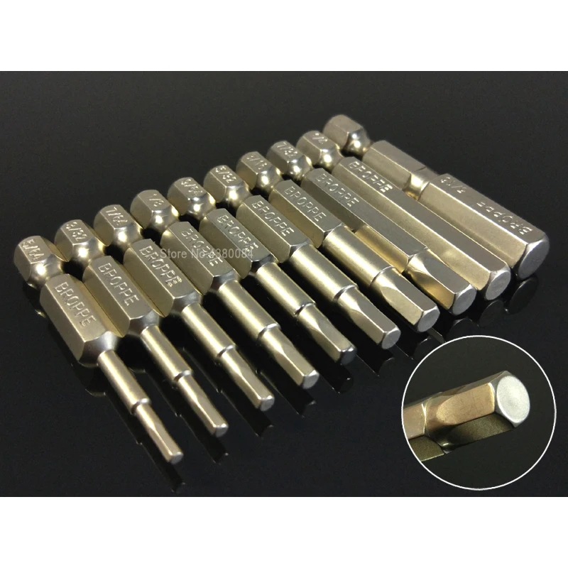 10Pcs-Set-HEX-Screwdriver-Drill-Bits-1-4-Hex-Shank-Magnetic-Electric ...