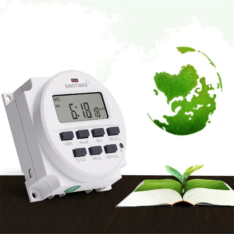 12V-220V Automatic LCD Digital Electric GardenWater Timer Programmable ...