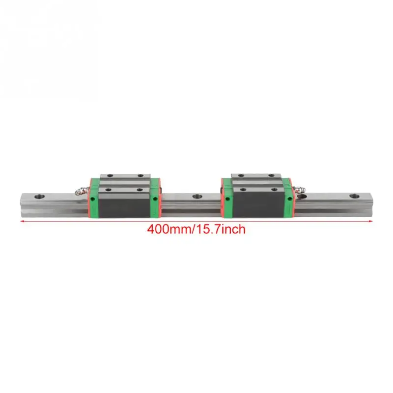 2Pcs 400mm Linear Guide Rail Linear Rail Block Slide Carriage CNC ...
