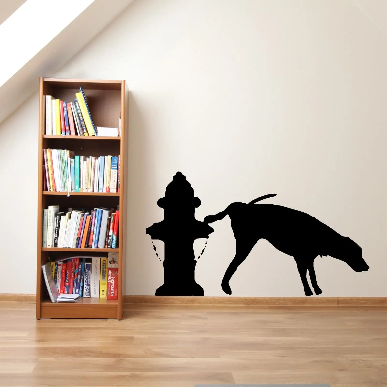 Banksy Dog Peeing On Fire Hydrant Vinyl Wall Art Sticker Decal Graffiti ...