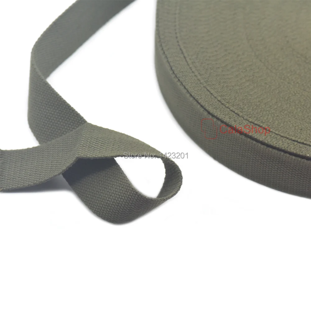 5-15-25-Yards-Lot-38mm-1-5-Cotton-Webbing-Ribbon-Woven-Roll-Buckles ...