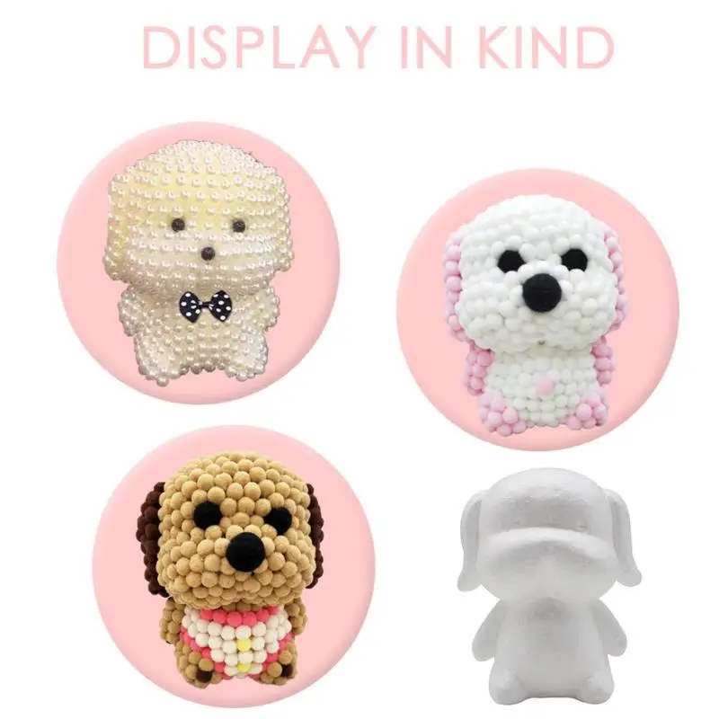 3-5 Years Kids Craft Toys Foam Animals Bear Modeling Polystyrene ...