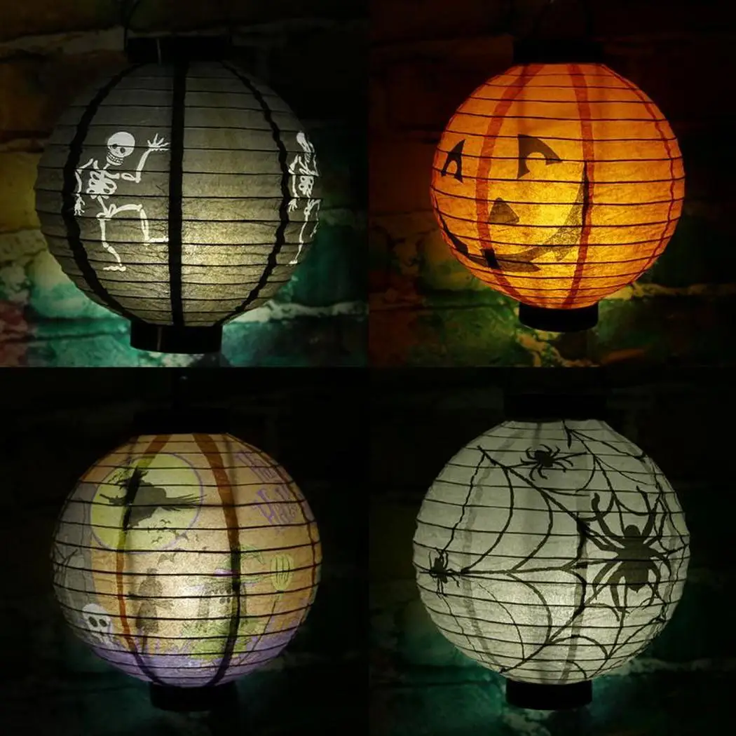Party LED convenient Light Hanging Foldable Props Lantern Paper Lamp ...