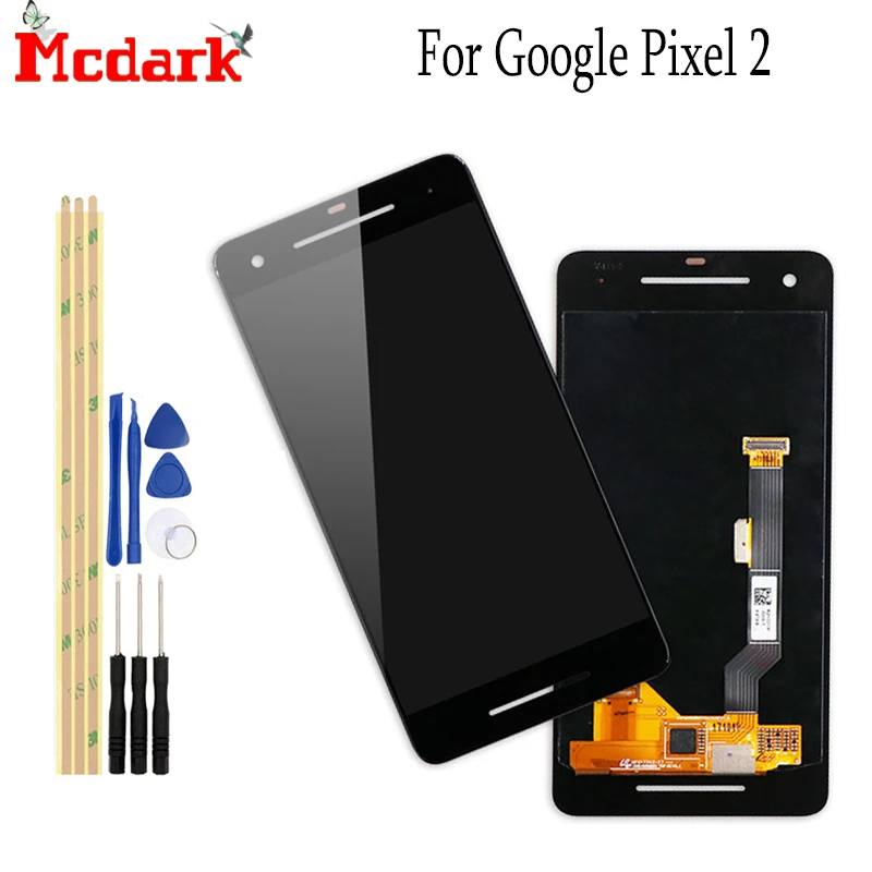 Google Pixel 2 LCD 디스플레이 및 터치 스크린 용 Mcdark Google Pixel 2 용 5.0 인치 교체 ...
