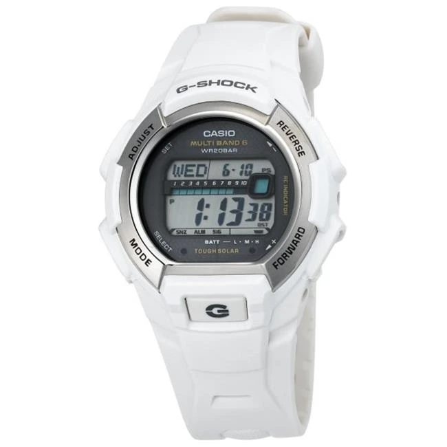 Casio GWM850 7CR Casio Mens G Shock Solar Atomic White Watch GWM850 7CR ...