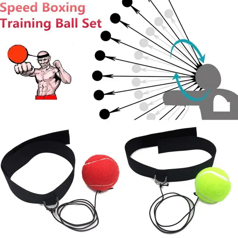 Boxing Training Equipment Boxing Reflex Ball Set With Headband - 4 ...