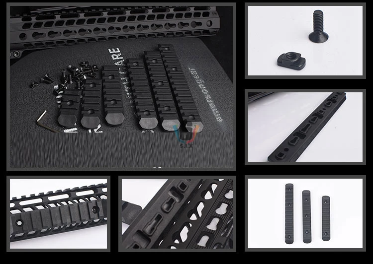Tactical Keymod Rail And M-LOK Polymer Rail Set Picatinny Rail Cover ...