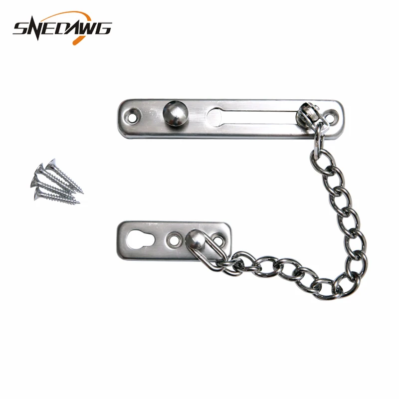 Stainless Steel Security Door Chain Hotel Home Security Sliding Door ...