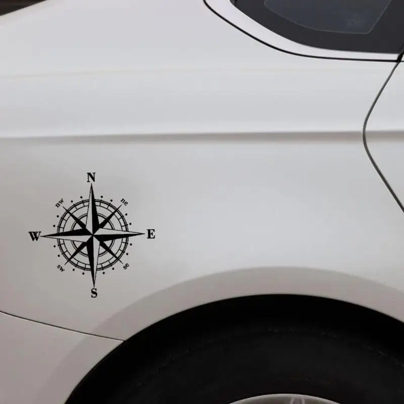 Car Sticker Navigation Compass Style Motorcycle Car Stickers Reflective ...