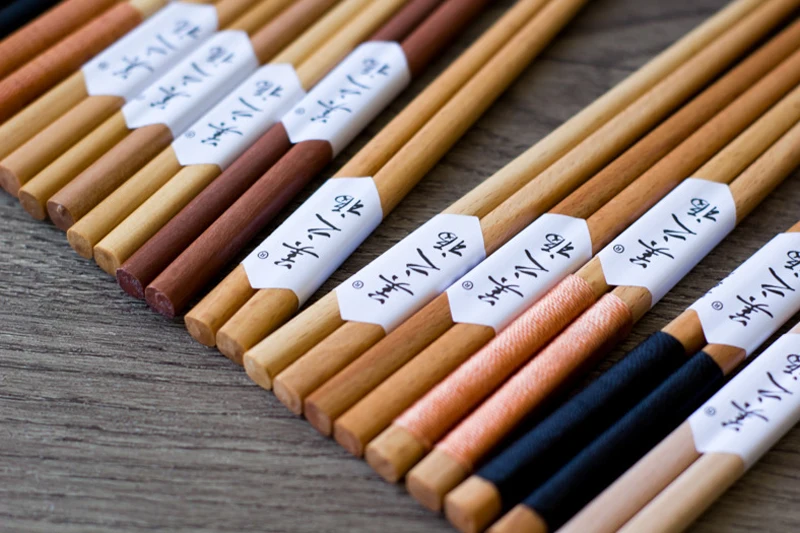 1pair Beech Chopsticks Japanese-style Natural Handmade Wood Baby ...